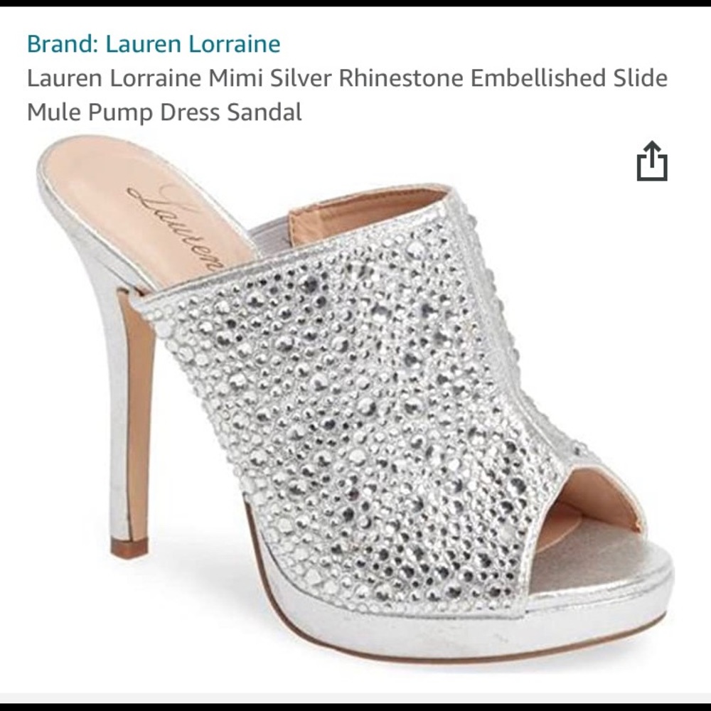 Lauren Lorraine Mimi Rhinestone Mule Pump - Gem